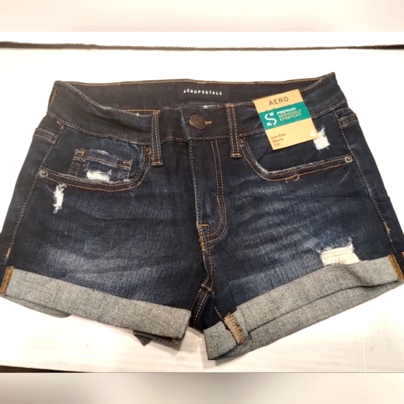 Aeropostale | Shorts | Aeropostale Low Rise Shorty 25 Distressed Denim ...